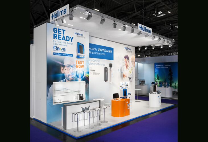 Hellma Analytics, Analytica München, Deutschland, 36 qm