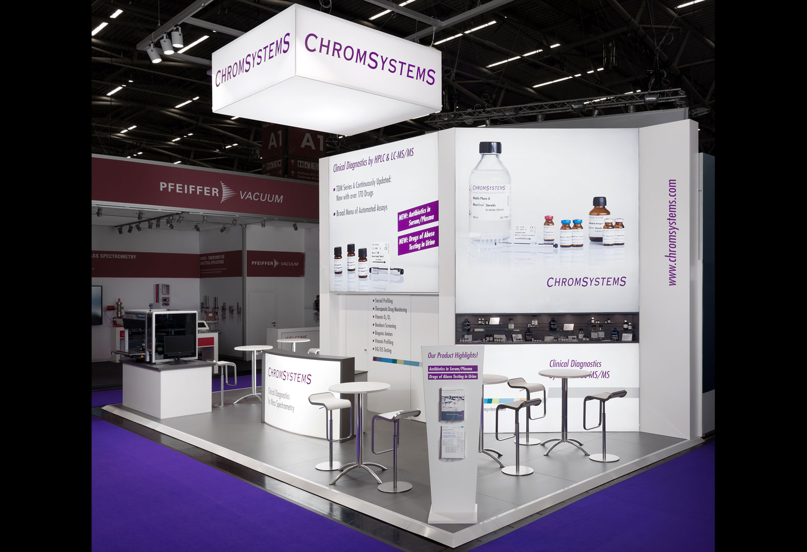 Chromsystems, Analytica München, Deutschland, 45 qm