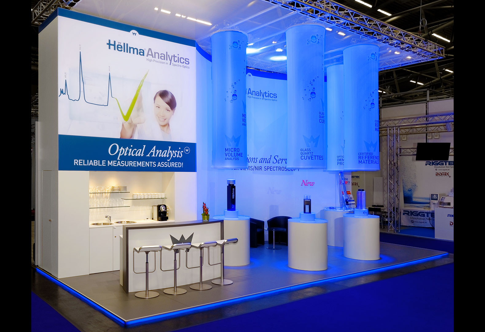 Hellma Analytics, Analytica München, Deutschland, 40 qm