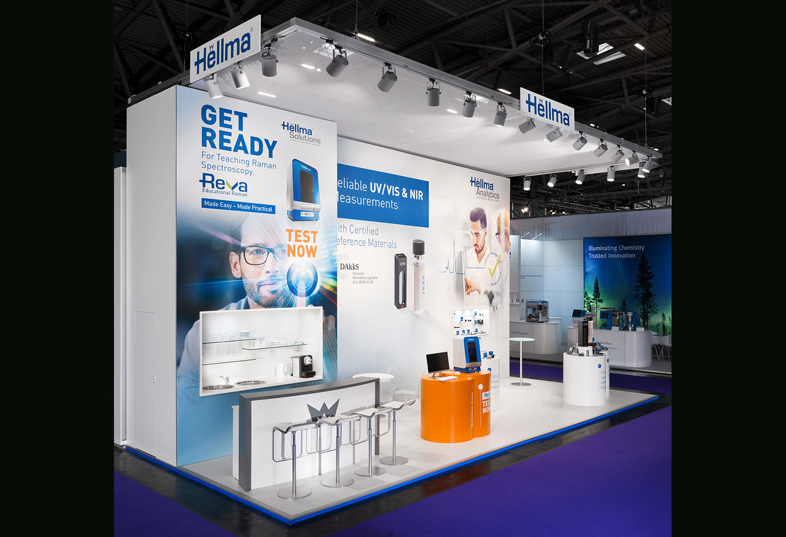 Hellma Analytics, Analytica Munich, Germany, 36 sqm